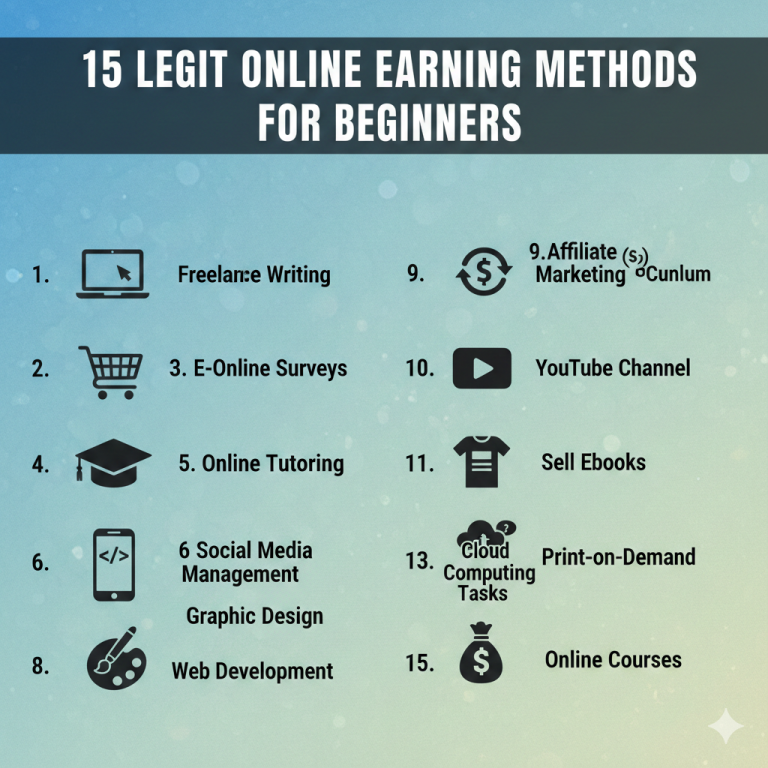 Online Earning Methods for Beginners – 15 Powerful & Proven Ways to ...